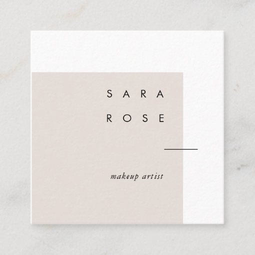 minimalist makeup artist professional business calling card | Zazzle