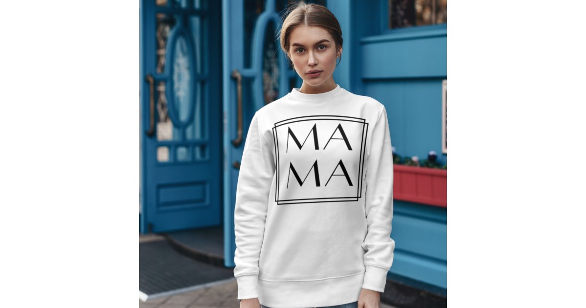 Minimalist Mama Sweatshirt | Zazzle