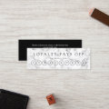 Minimalist Marble Loyalty Punch Card | Zazzle