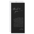 Minimalist Menu + Thank You Note | Wedding Napkin | Zazzle
