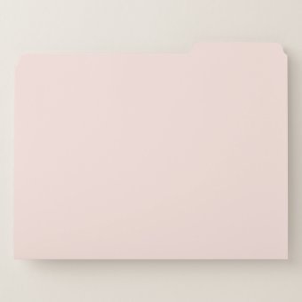 Minimalist Modern | Blush Pink File Folder | Zazzle