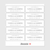 Minimalist Modern Candle Tin 3x1" Rectangle Label | Zazzle