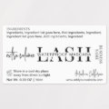 Minimalist Modern Cosmetic Tube Lash Mascara Label | Zazzle