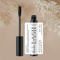 Minimalist Modern Cosmetic Tube Lash Mascara Label | Zazzle