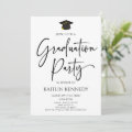 Minimalist Modern Elegant Graduation Party Invitation | Zazzle