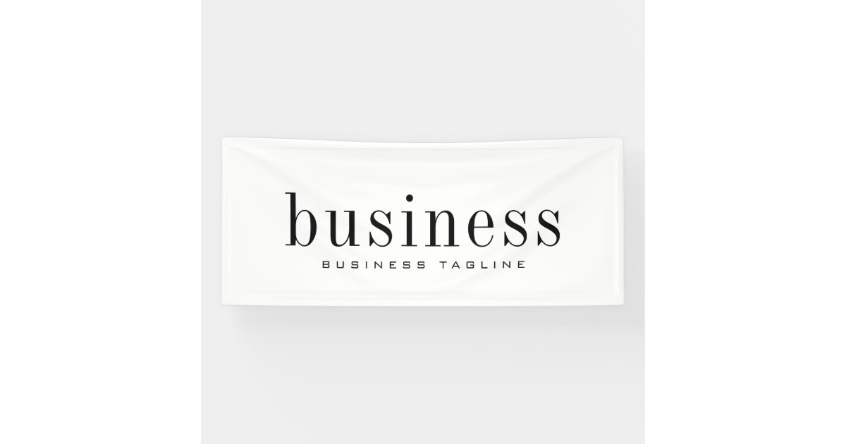 Minimalist Modern Elegant Simple Business Name Banner | Zazzle