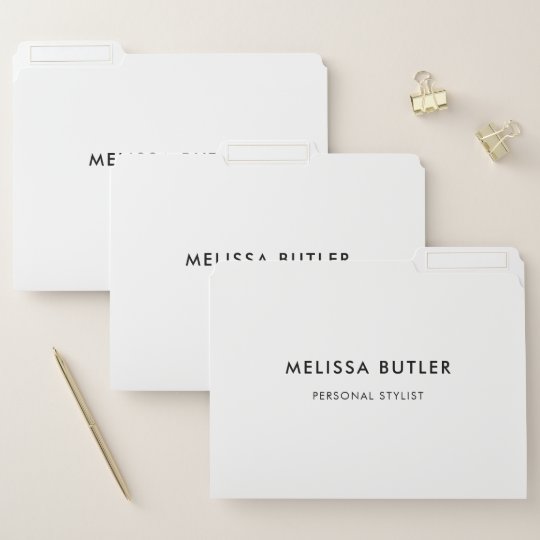 Minimalist Modern File Folder | Zazzle.com