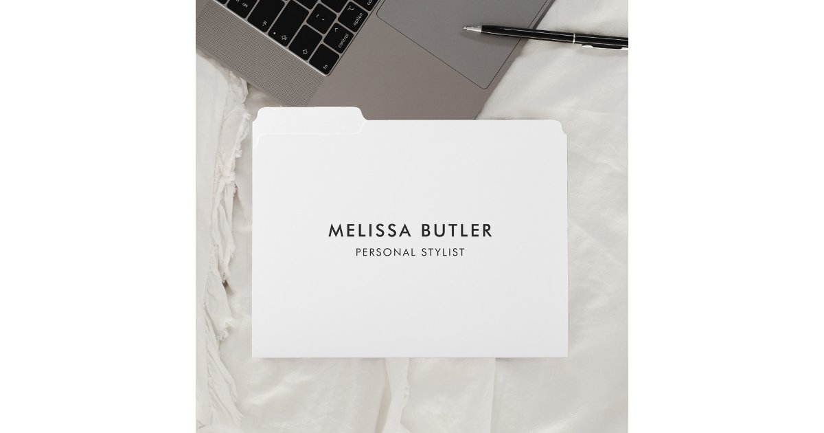 Minimalist Modern File Folder | Zazzle
