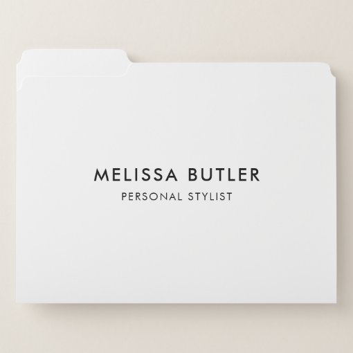 Minimalist Modern File Folder | Zazzle