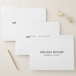 Minimalist Modern File Folder | Zazzle