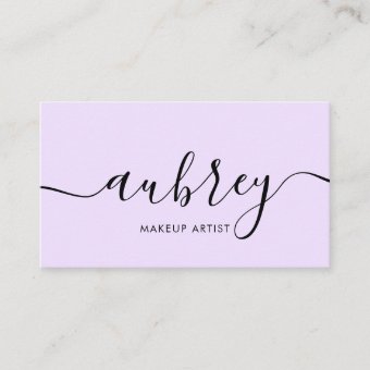 Minimalist Modern Handwritten Calligraphy Business Card | Zazzle