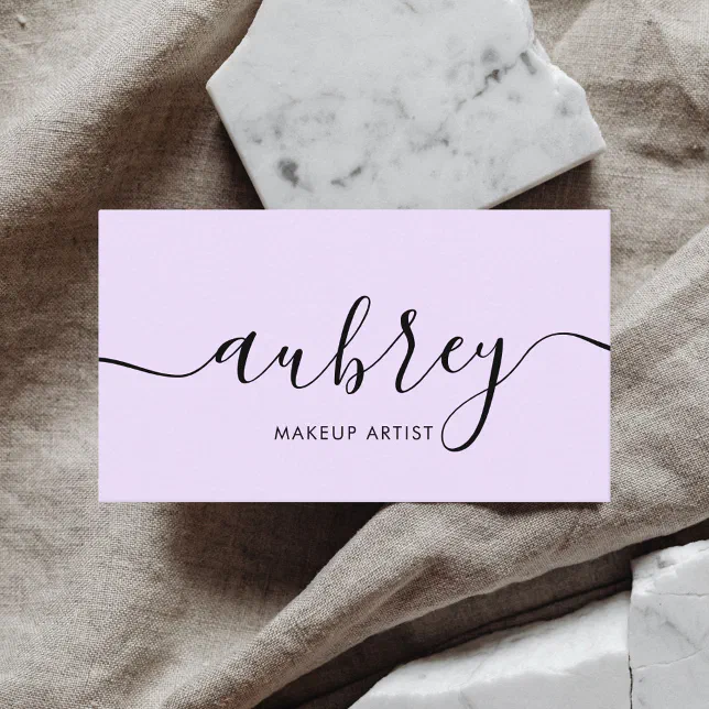 Minimalist Modern Handwritten Calligraphy Business Card | Zazzle