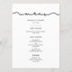 Minimalist modern handwritten calligraphy menu | Zazzle