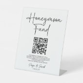 Minimalist Modern Honeymoon Fund Wedding Sign | Zazzle
