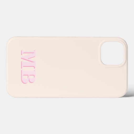 Minimalist Modern Initial Monogram Case-Mate iPhone Case | Zazzle