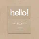 Minimalist Modern Kraft Hello Business Card | Zazzle