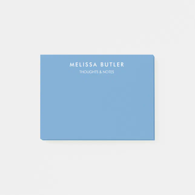 Minimalist Modern Light Blue Post-it Notes | Zazzle
