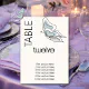Minimalist Modern Lilac and Dusty Blue Butterfly Table Number | Zazzle