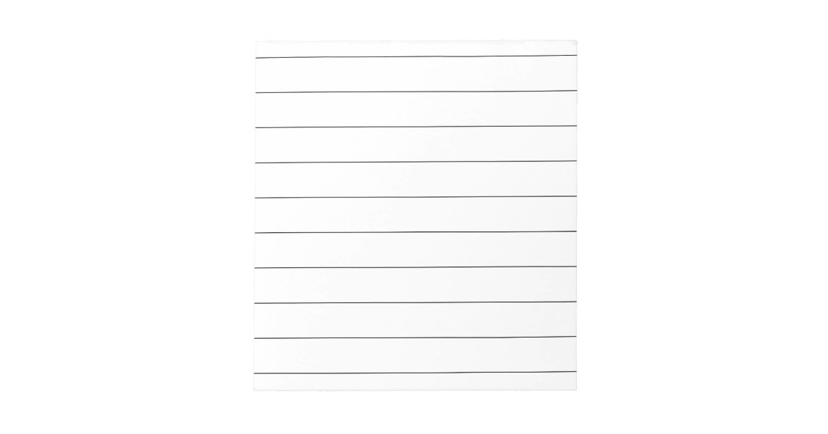 Minimalist Modern Lined Paper Professional Notepad | Zazzle