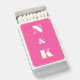 Minimalist Modern Monogram Hot Pink Wedding Matchboxes | Zazzle
