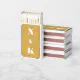 Minimalist Modern Monogram Yellow Custom Wedding Matchboxes | Zazzle