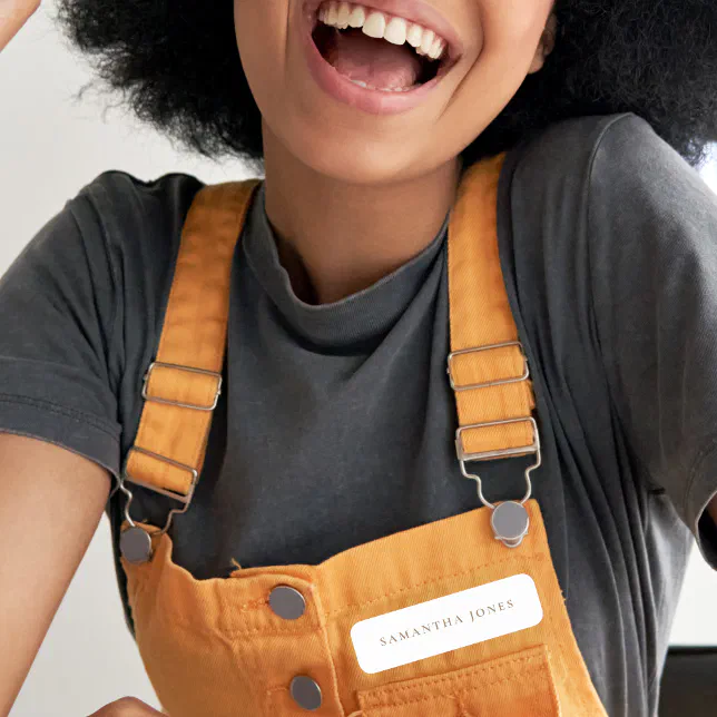 Minimalist Modern Name Tag | Zazzle