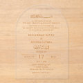 Minimalist Modern Nikkah Muslim Islamic Wedding Acrylic Invitations ...