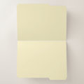 Minimalist Modern | Pastel Yellow File Folder | Zazzle
