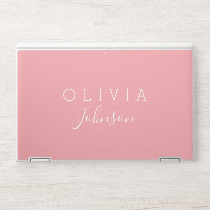 Minimalist Modern Pink HP Laptop Skin | Zazzle.com