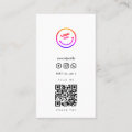 Minimalist Modern Pro Design Architecture Qr Code Business Card | Zazzle