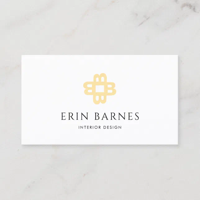 Minimalist Modern Reflective B Monogram Business Card | Zazzle