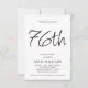 Minimalist Modern Simple Calligraphy 76th Birthday Invitation | Zazzle