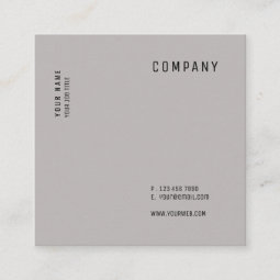 Minimalist Modern Versatile Grey Square Cards | Zazzle