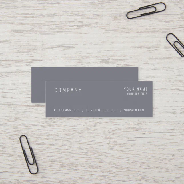Minimalist Modern Versatile Mini BusinessCard Mini Business Card | Zazzle