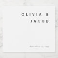 Minimalist Modern Wedding Liquor Bottle Label | Zazzle
