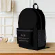 Minimalist Monogram or Add Logo Business Black Printed Backpack | Zazzle