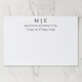 Minimalist Monogram or Add Logo Business Paper Pad | Zazzle