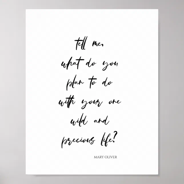 Minimalist Motivational Topography Quote (Matte) Poster | Zazzle