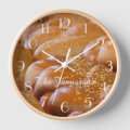Minimalist, Name, Challah Bread Kitchen Wall Clock | Zazzle