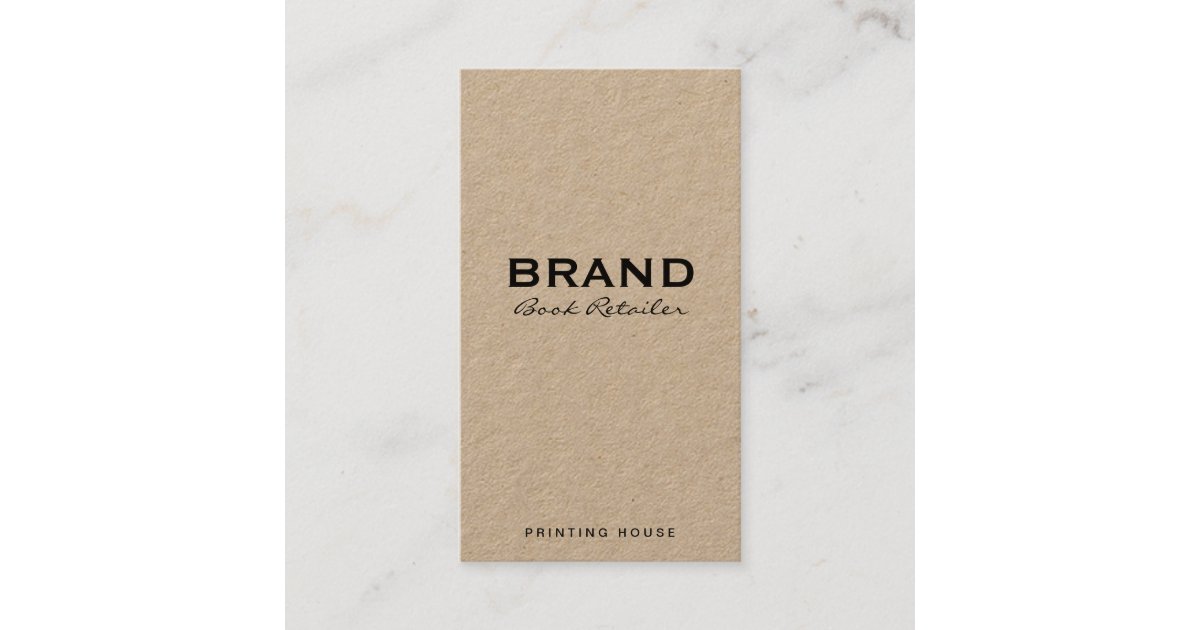 Minimalist Natural Business Card | Zazzle