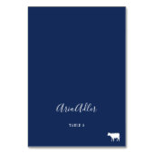 Minimalist | Navy Beef Meal Option Place Cards | Zazzle