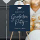 Minimalist Navy Blue Graduation Party Welcome Sign | Zazzle