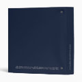 Minimalist Navy Blue Gray Portfolio 3 Ring Binder | Zazzle