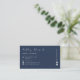 Minimalist Navy Blue Professional Branding Logo Business Card | Zazzle