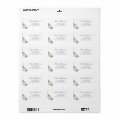 Minimalist New Address Greenery Label | Zazzle