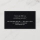 Minimalist Nice to Meet You Greeting Black Kraft Business Card | Zazzle