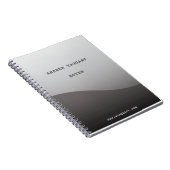 Minimalist Notebook with simple gray design | Zazzle