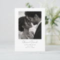 Minimalist One Photo Wedding Save the Date | Zazzle