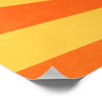 Minimalist Orange Yellow Sun Rays Poster | Zazzle