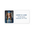 Minimalist Photo 8th Grade Graduation Address Label | Zazzle